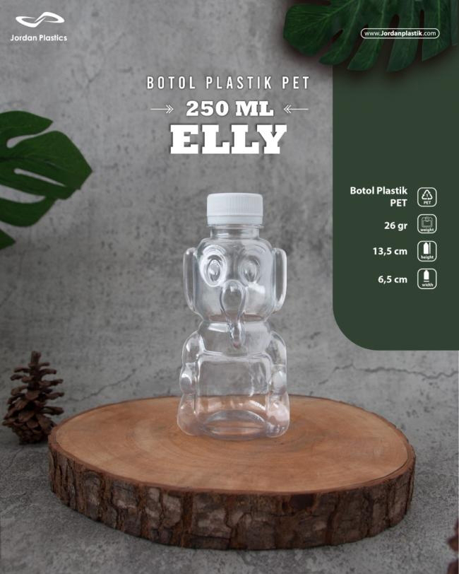 BOTOL PLASTIK PET 250 ML ELLY